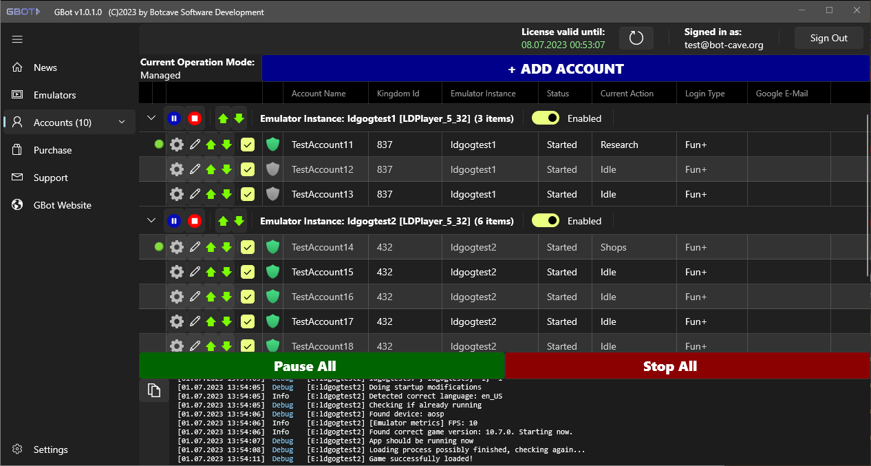 Installation - GBot - The Best Guns Of Glory Bot